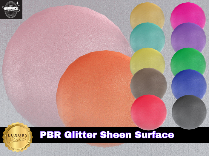 Second Life Marketplace - PBR Glitter Sheen Surface – Soft Sparkle ...