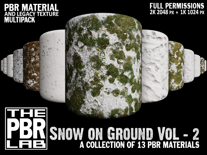 Second Life Marketplace - The PBR Lab - Snow On Ground Vol 2 Multipack
