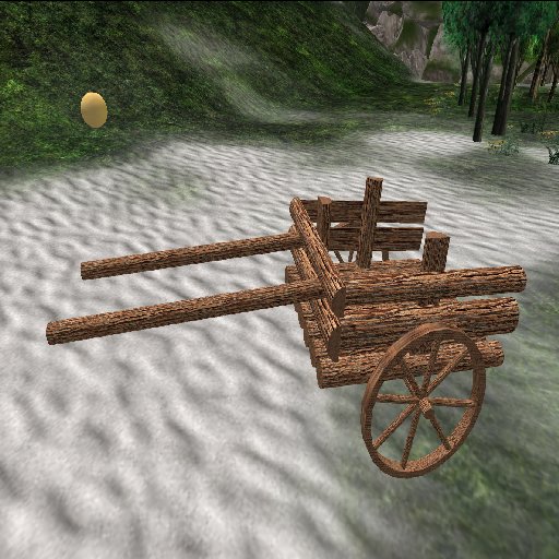 Second Life Marketplace - DD's (WH) Donkey Wood Cart V4