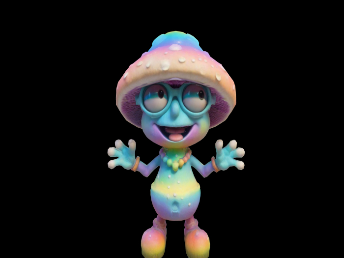 Second Life Marketplace - HB: Rainbow Mushroom FuLL PERM