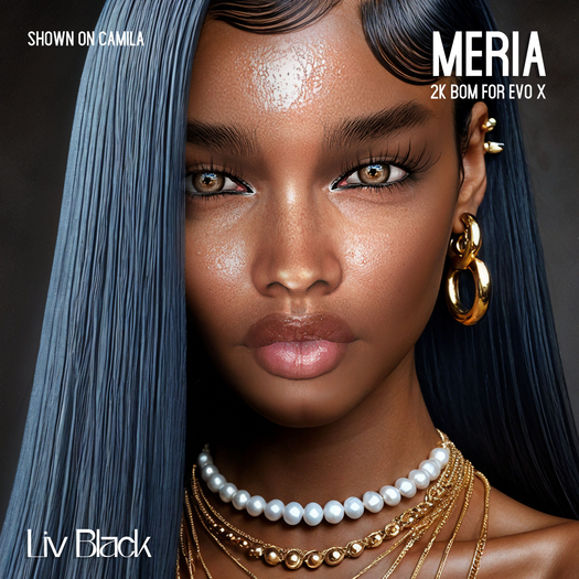 Second Life Marketplace - Meria Skin - EvoX Head - Chocolate Tone