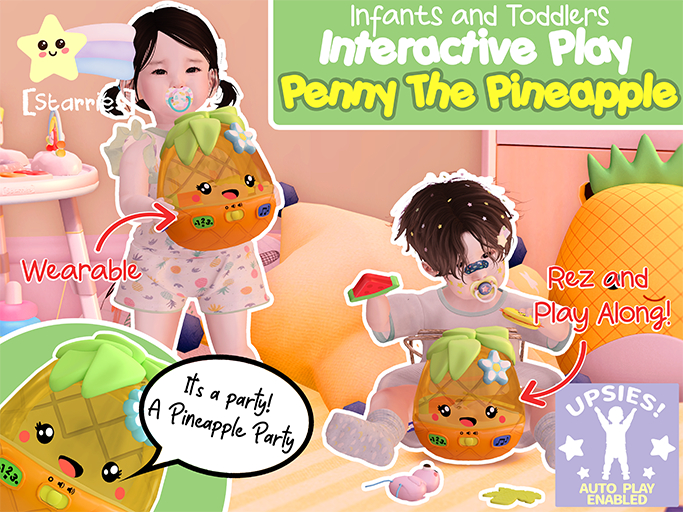 Second Life Marketplace - [Starries] Penny the Pineapple Toddlers ...