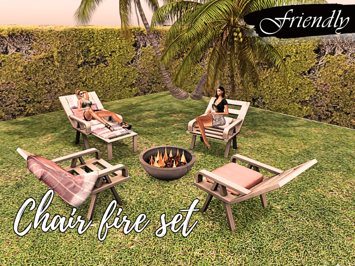 Second Life Marketplace - Toasty fire chair (100% Mesh)
