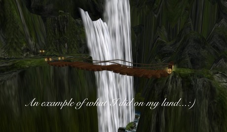 Second Life Marketplace - Enchanted Rope Bridge with Lanterns