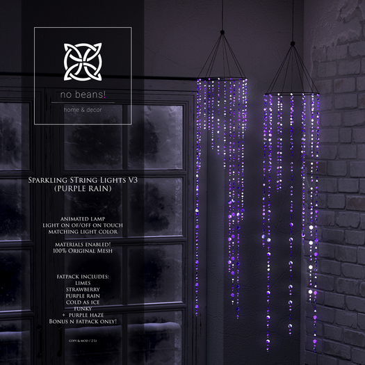 Second Life Marketplace - [nb!] - Sparkling String Lights V3 ( purple ...