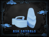 Second Life Marketplace - Wicked - Ash Sandals [BLUE]