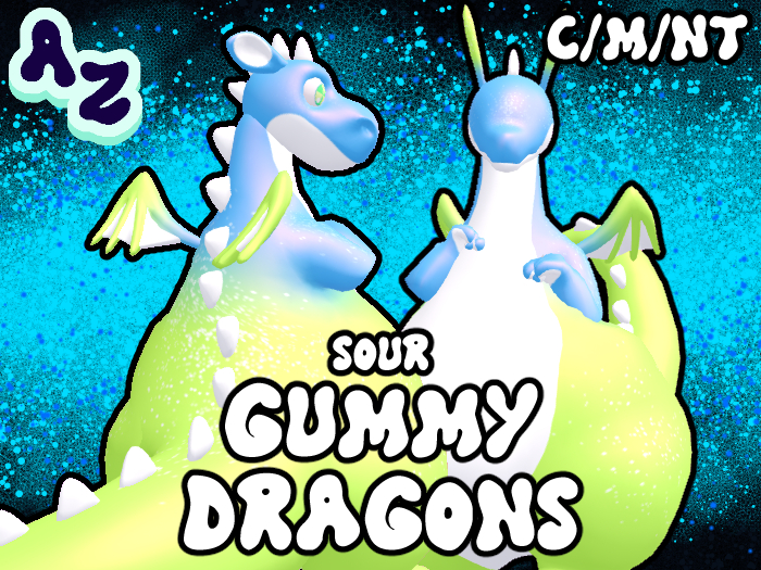 Second Life Marketplace - =AZ= Gummy Dragons (Sour)