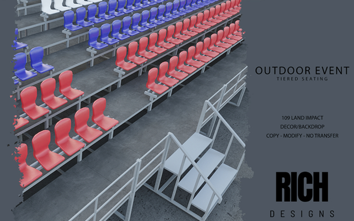 Second Life Marketplace - RICH Outdoor Event Tiered Seating
