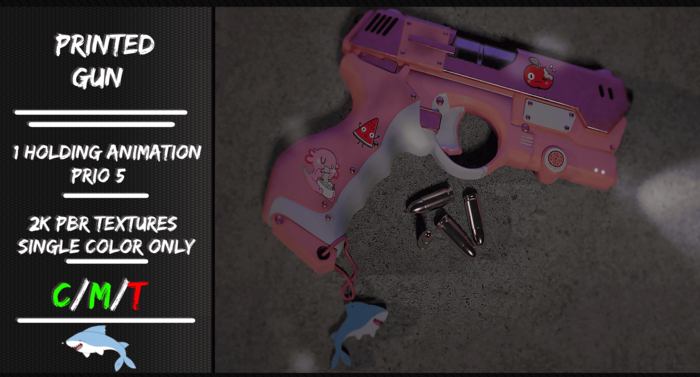 Second Life Marketplace - [Zom] Printed Gun