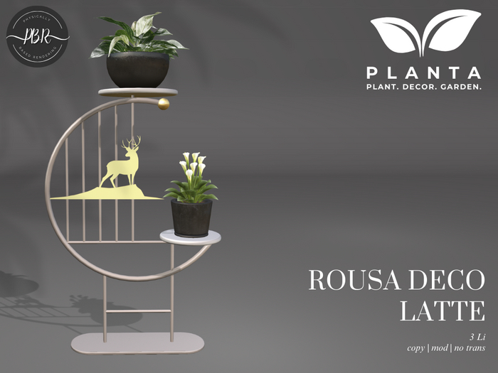 Second Life Marketplace - Planta - Rousa Deco Latte