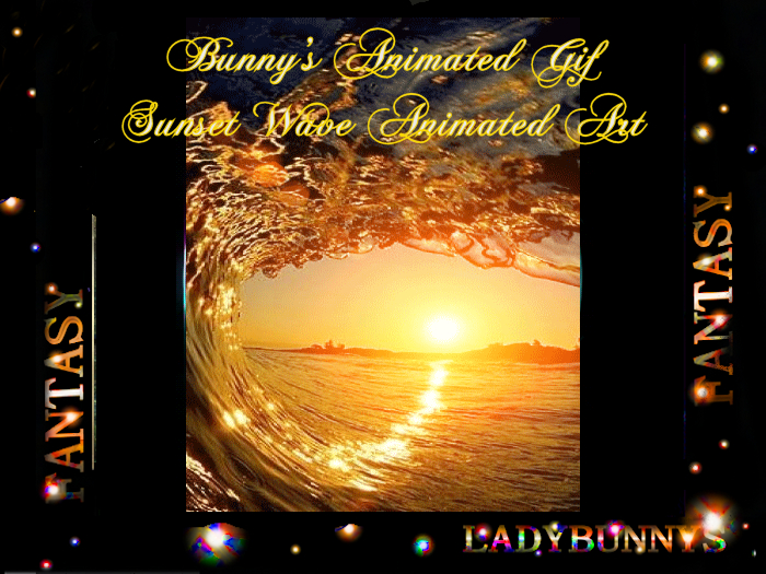 Second Life Marketplace - Bunny's Animated Gif-Sunset Wave Animated Art ...