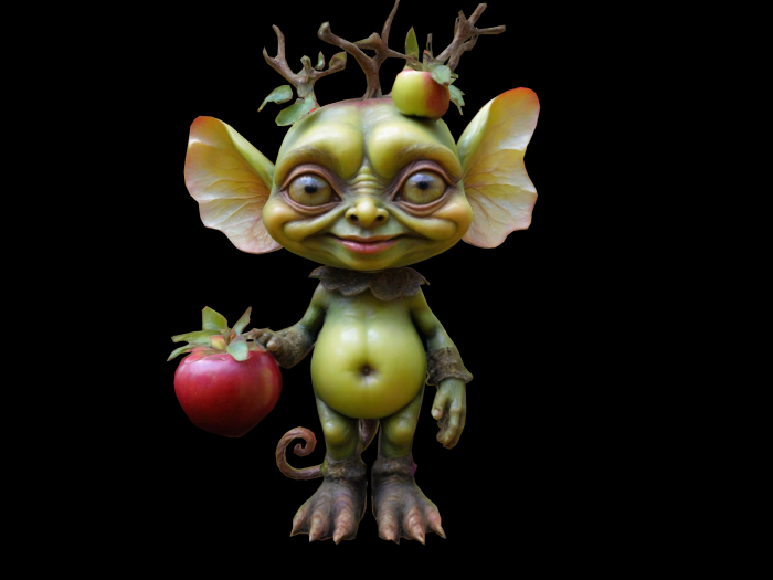 Second Life Marketplace - HB: Apple Goblin Statue FuLL PERM