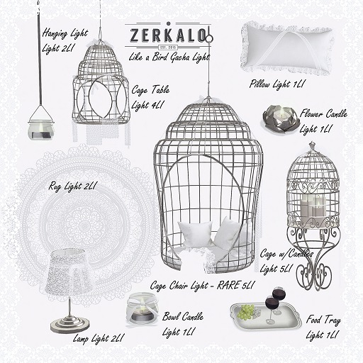 Second Life Marketplace - [ zerkalo ] Like a Bird - Bowl Candle Light