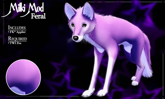 Second Life Marketplace - FK* Milki ☾☾3☽☽ ☾☾Feral☽☽ ☾☾TWI Fox☽☽