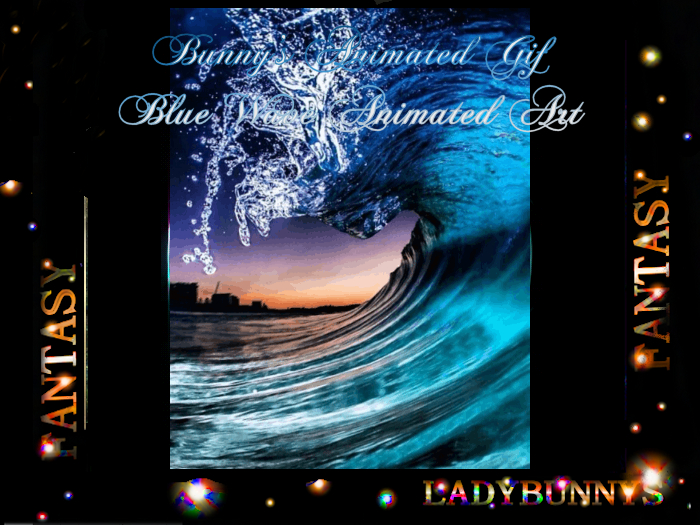 Second Life Marketplace - Bunny's Animated Gif-Blue Wave Animated Art ...
