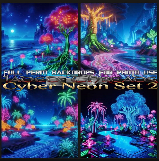 Second Life Marketplace - (JT) Cyber Neon Set 2