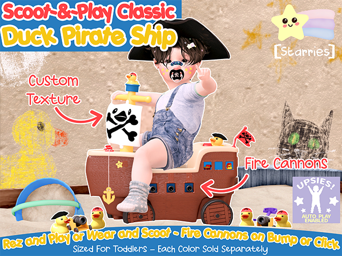 Second Life Marketplace - [Starries] Toddlers Scoot-&-Play Classic ...