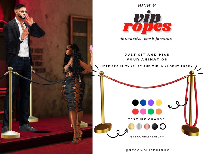 Second Life Marketplace - [high v.] Vip Ropes - Chubby Pack