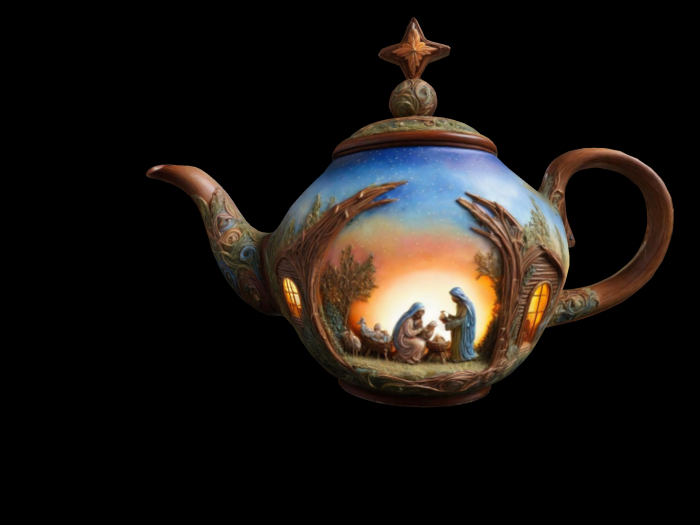 Second Life Marketplace - HB: Nativity Teapot FuLL PERM