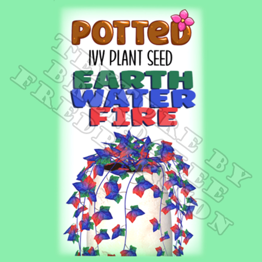 Second Life Marketplace - Potted: Ivy Plant Seed: Earth Water Fire ...