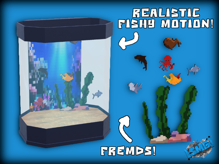 Second Life Marketplace - [SMG] Pixel Pals Fish Tank
