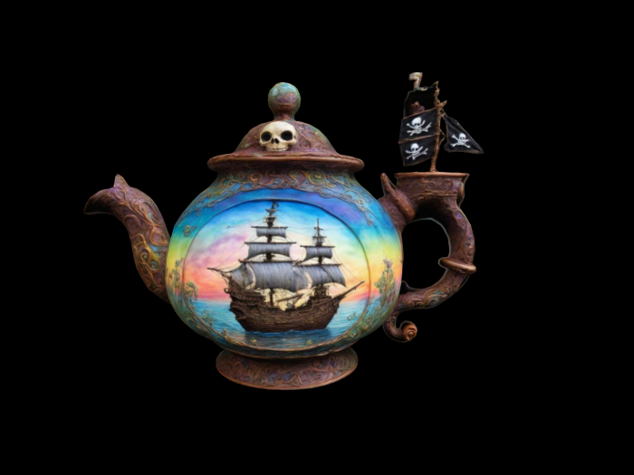 Second Life Marketplace - HB: Pirate Teapot FuLL PERM