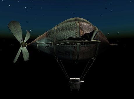 Second Life Marketplace - Steampunk Dumpster Dirigible