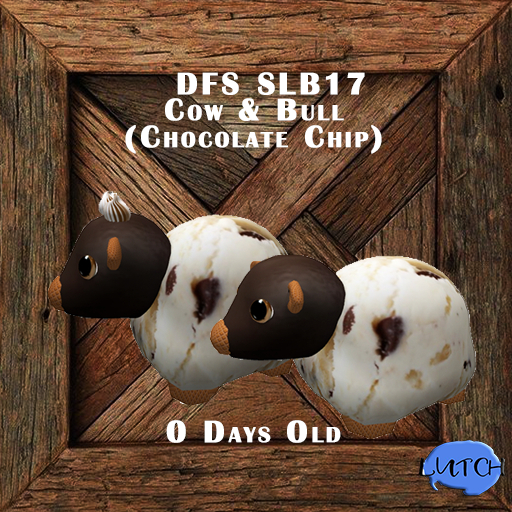 Second Life Marketplace - DFS SLB17 Cow & Bull (Chocolate Chip) (0 Days ...