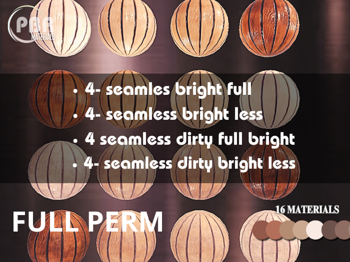 Second Life Marketplace - PBR-Decking wood seamless full perm (Pack)