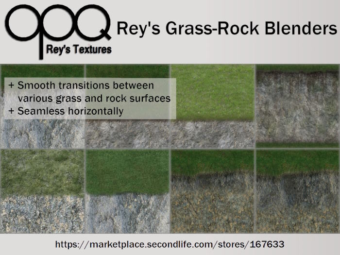 Second Life Marketplace - Rey's Grass-Rock Blenders - Grass-to-rock ...