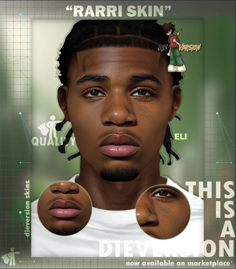 Second Life Marketplace - /DV/ Rarri Demo Skin (Eli)