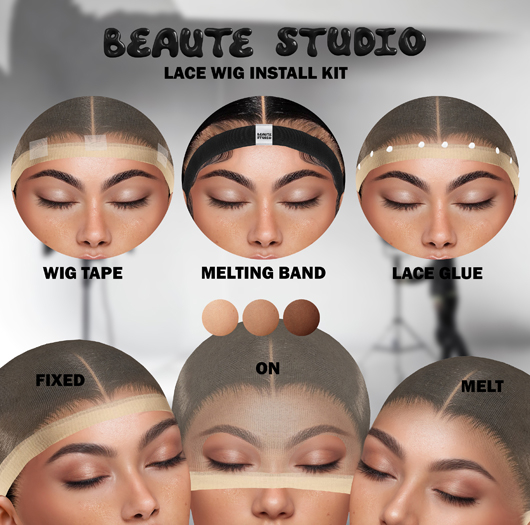 Second Life Marketplace - Beaute - lace wig install kit EVOX &GENUS