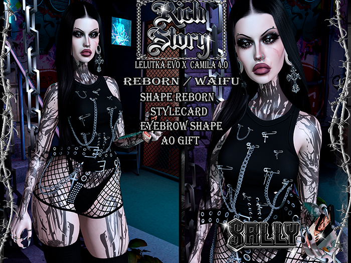 Second Life Marketplace - RS shape{SALLY}/ HEAD / lel evox / CAMILA 4.0 ...