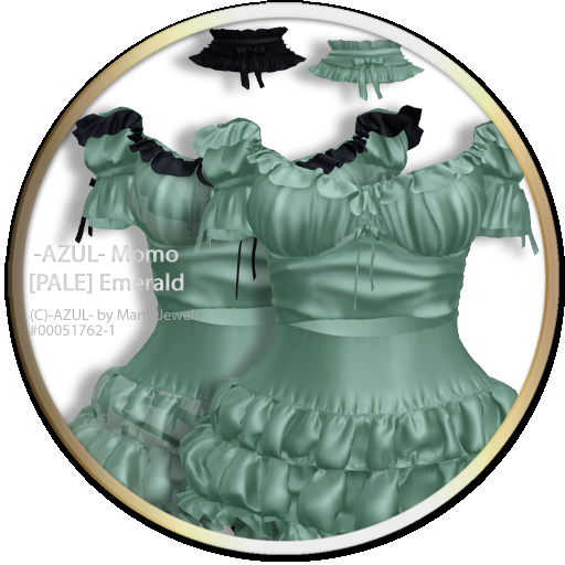 Second Life Marketplace - -AZUL- Momo [PALE] Emerald