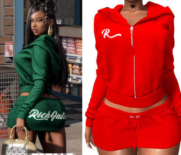 Second Life Marketplace - $RICH FATALE - RF VIDEO VIXEN SET - ROUGE