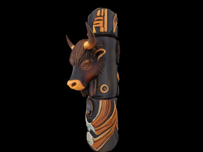 Second Life Marketplace - HB: Highland Cow Tiki Statue FuLL PERM