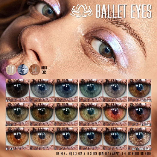Second Life Marketplace - LOTUS. Ballet Eyes 09 BOX