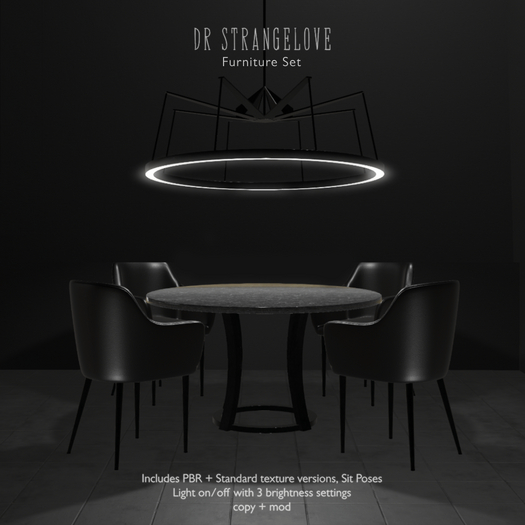 Second Life Marketplace - Kubrick Dr Strangelove Furniture Set