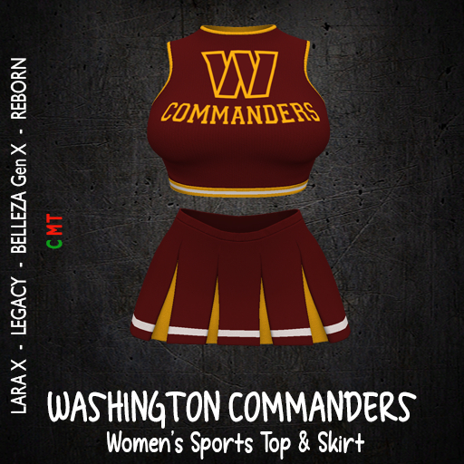 Second Life Marketplace - WASHINGTON COMMANDERS - Women's Sports Top ...