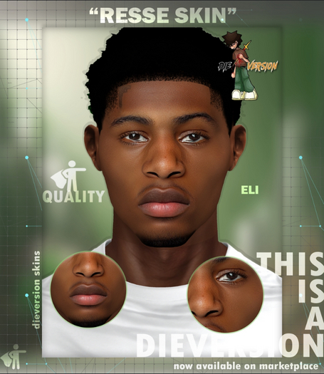 Second Life Marketplace - /DV/ Resse Demo Skin (Eli)