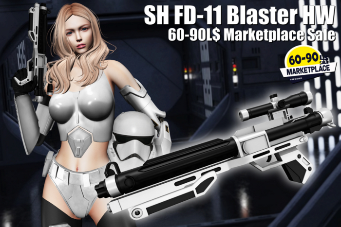 Second Life Marketplace - SH FD-11 Blaster HW [SG] F (Unpack)