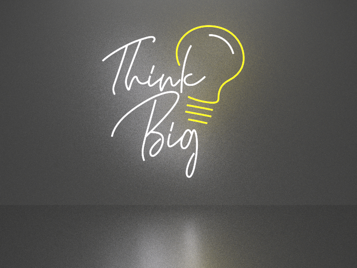 Second Life Marketplace - Think big neon sign Full Permission