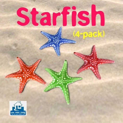 Second Life Marketplace - Starfish 4-Pack [star fish, sea creatures ...