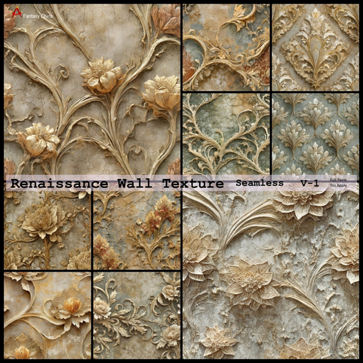 Second Life Marketplace - Renaissance Wall Texture