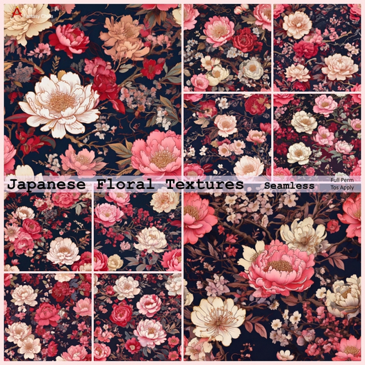 Second Life Marketplace - Japanese Floral Textures