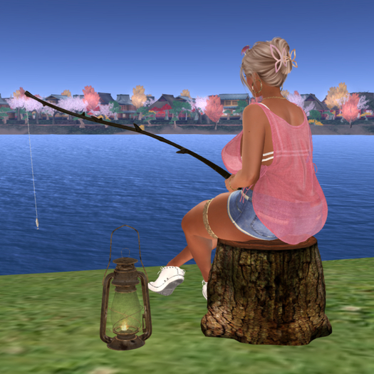 Second Life Marketplace - TREE BRANCH FISHING POLE & Wearable Tree ...