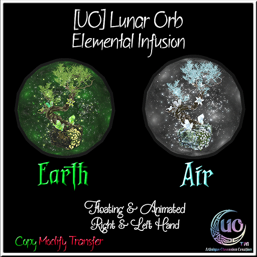Second Life Marketplace - [UO] Lunar Orb- Elemental Infusion -FATPACK ...