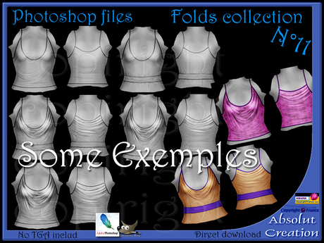 Second Life Marketplace - Photoshop folds 11 New