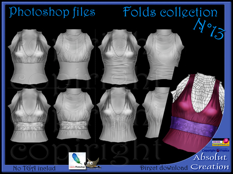 Second Life Marketplace - Photoshop folds 13 New