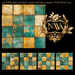 Second Life Marketplace - 5pc PBR Gold and Jade colored wall tiles ...